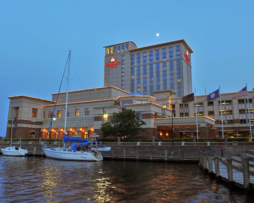 Port Side Exterior at night | Shamin Hotels
